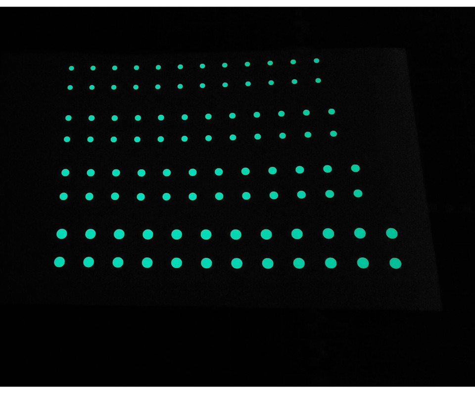 Glow in the Dark Luminous Side Dots, Fret Markers Decal Stickers for ...