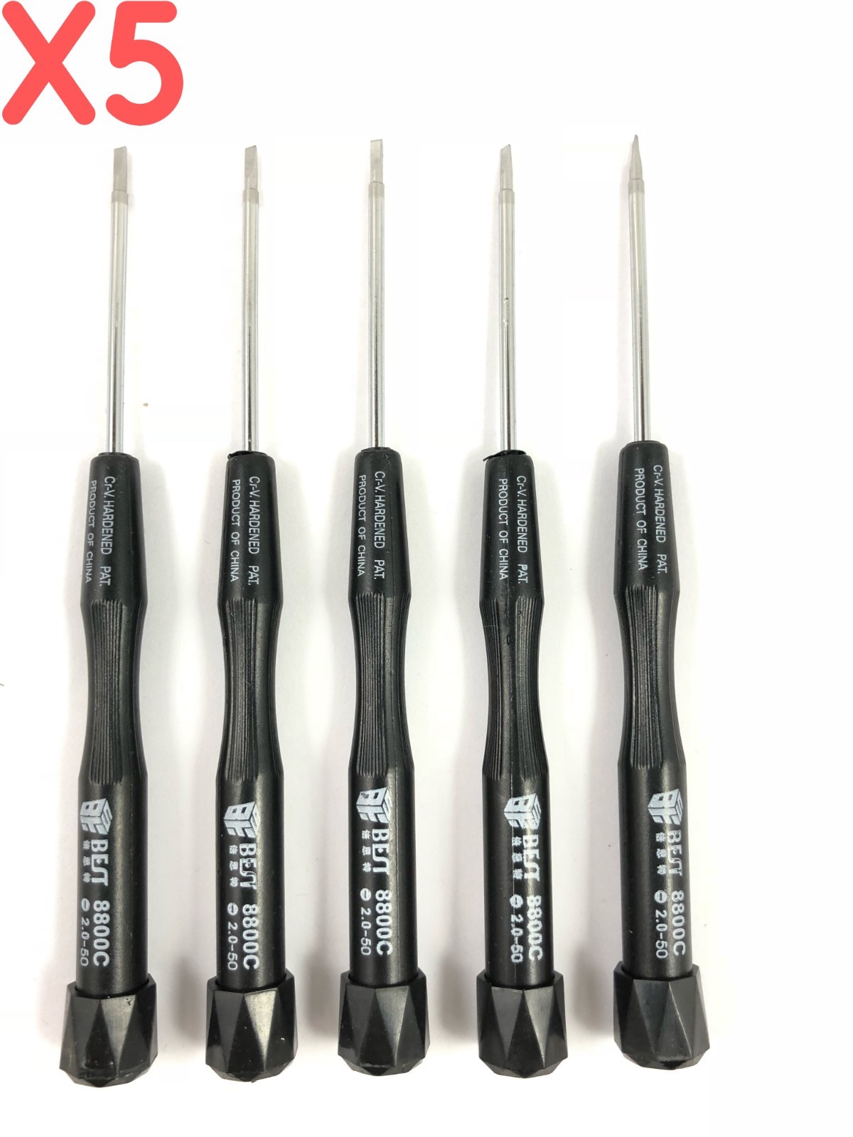 5 x Flat Head 2.0 Screwdriver Cell Phone Repair Magnetic Set Kit Tools ...