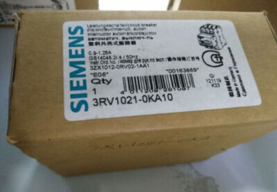 Siemens 3RV1021-0KA10 Circuit Breaker 3RV1 021-0KA10 New One Free ...