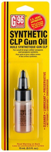 G96 Synthetic CLP Gun Oil 0.5 oz Bottle-Clean Lubricate Protect-US Army ...