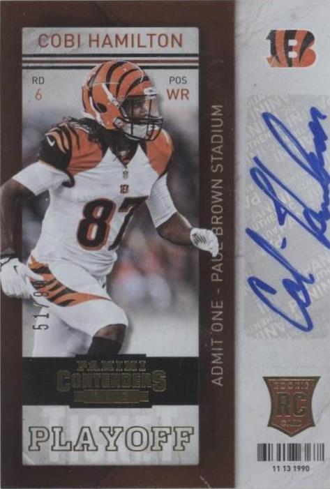 2013 Panini Contenders - Cobi Hamilton #120 Playoff Ticket /99 (AU, RC ...