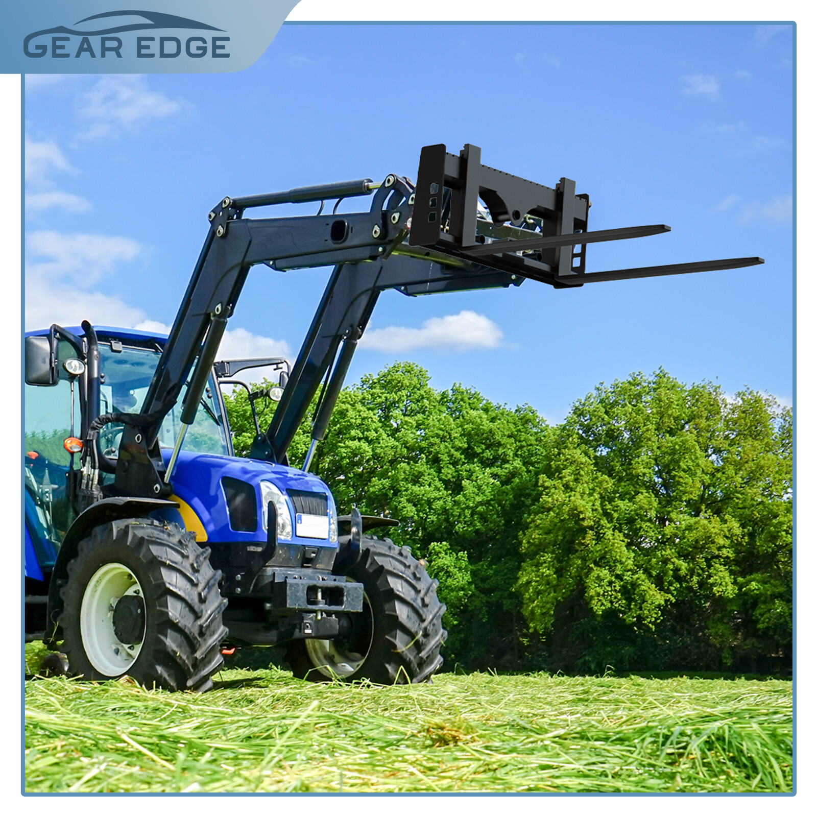 45" Pallet Fork Frame W/ 42" Fork Blades for Loaders Tractors Skid ...