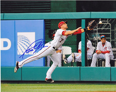 MARK DEROSA WASHINGTON NATIONALS ACTION SIGNED 8x10 | eBay