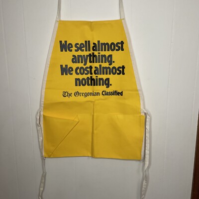 Vintage Oregonian Apron Waist Newsboy Newsstand News Newspaper Vendor ...