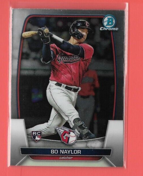 2023 Bowman Chrome Bo Naylor ROOKIE Card, Cleveland Guardians Catcher ...