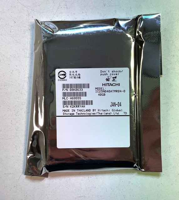 Hitachi Ic25n040atmr04-0 40gb 2.5" IDE Hard Disk Drive HDD for sale ...