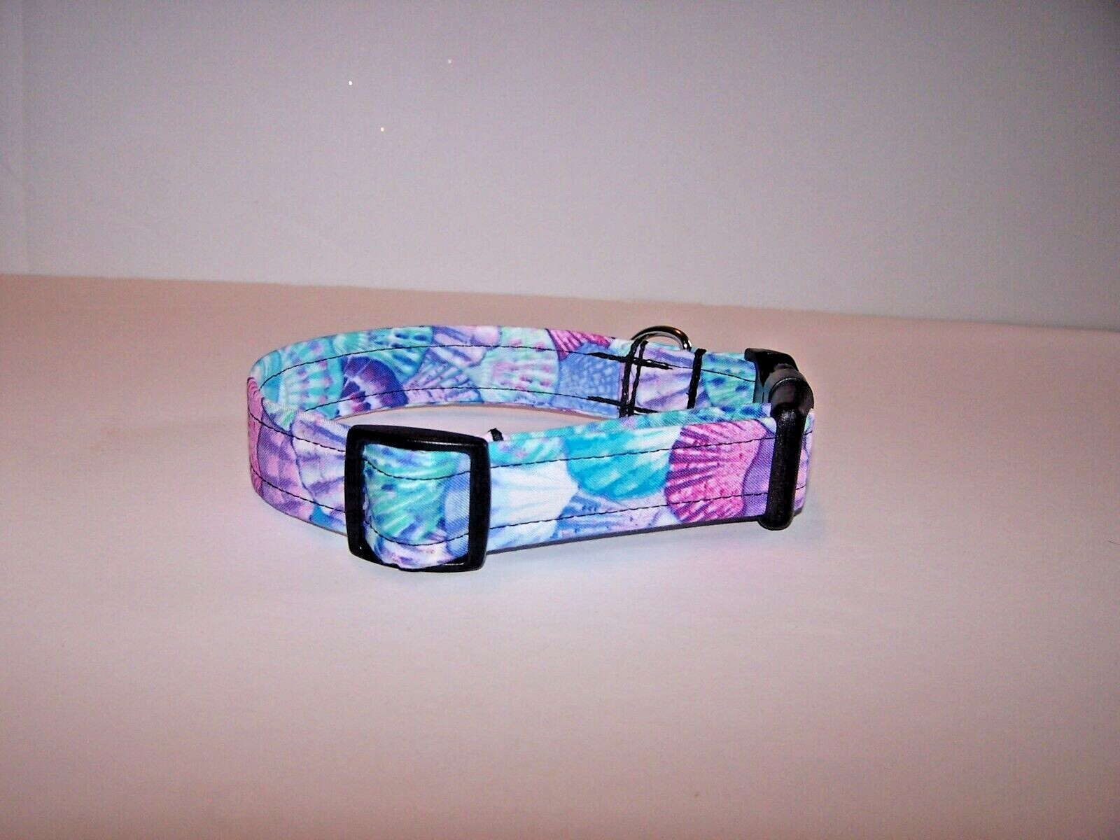 Wet Nose Designs Pink, Purple, & Blue Seashells Dog Collar Beach Summer ...