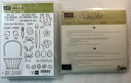 STAMPIN UP Photopolymer Basket Bunch and Basket Builder Framelits Dies Easter | eBay