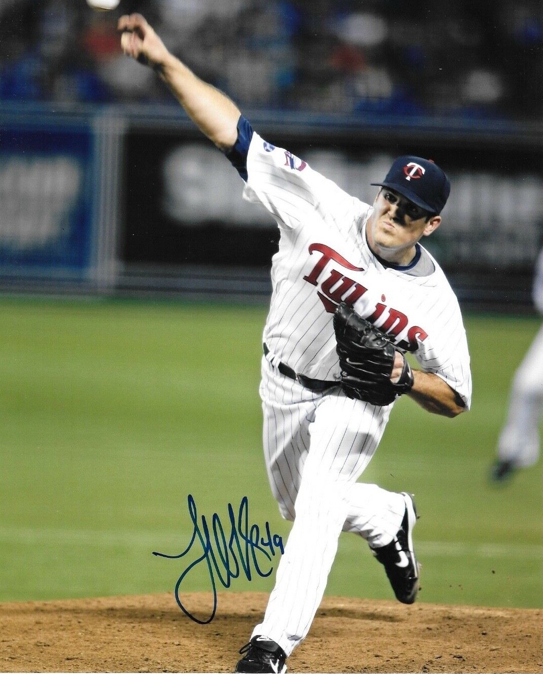 * JEFF MANSHIP * signed 8x10 photo * MINNESOTA TWINS * COA * 1 | eBay