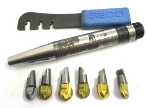 VHM Milling recording Ø20 SECO Mini Master + 6 Fluted Copy Milling Head ...