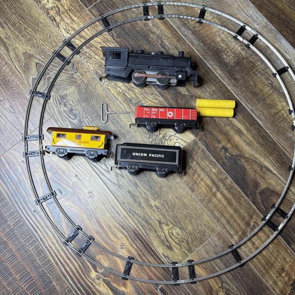 Vintage Marx #528 Mechanical Wind-up Train Set (WORKS GREAT) *see ...