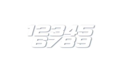 One Industries PHAT Number 9 Nine Racing Single Digit Plate Sticker ...