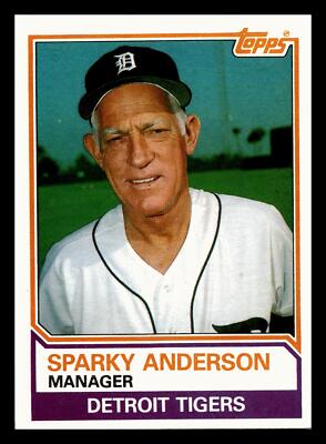 Sparky Anderson HOF 1983 Topps #666 Detroit Tigers Near Mint NM | eBay
