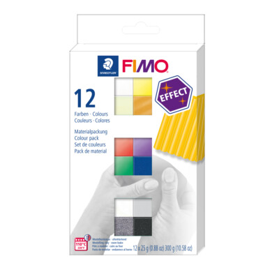 Original FIMO® Effect Modelling Clay (oven-bake) Assorted Colors Pack ...