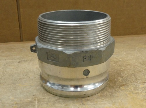 LIGHT USE - 4" Quick Disconnect X 4" NPT Aluminum Fitting FREE SHIP c06 ...