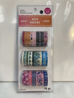 Recollections Boho Cactus Washi Tape 16 Roll Crafts Planner Card ...