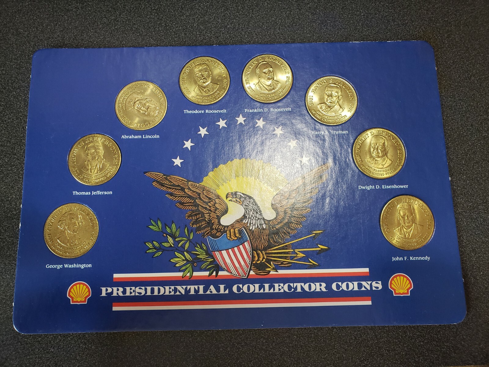 1992 Shell Oil Co. Presidential Collector Coins in Card | eBay