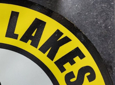 LAKES5 PORCELAIN ENAMEL SIGN | eBay