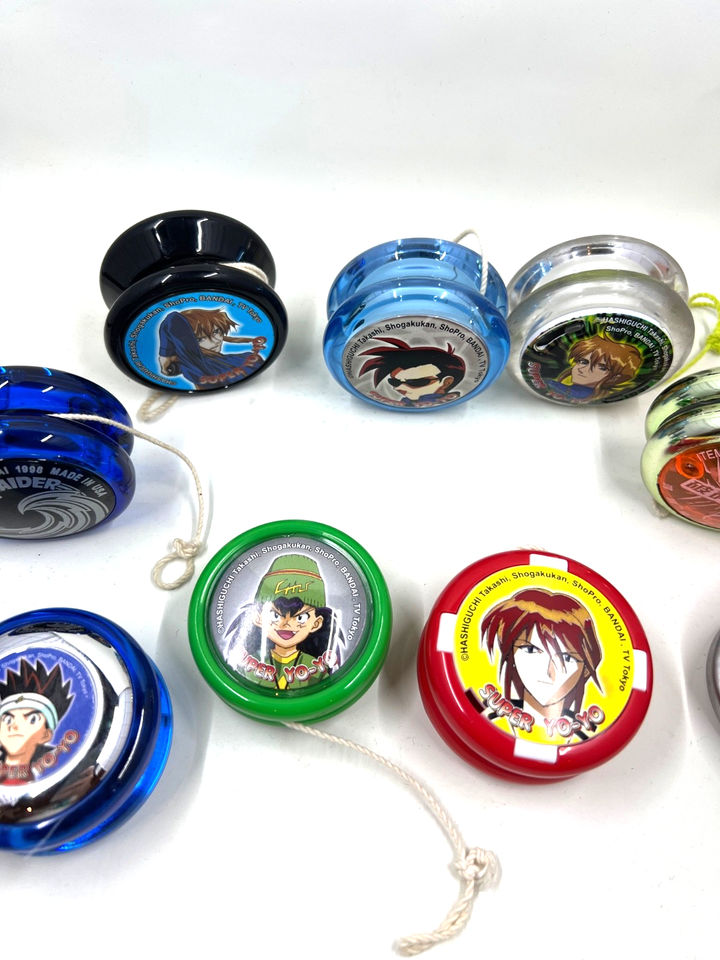 LOT OF 9 VINTAGE YoYo’s 1990 - 2000's Super YoYo Anime Manga Japanese ...