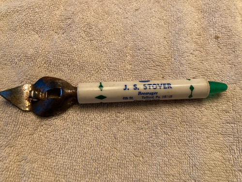 Vintage Telford, Pa. "J.S.Stover Beverages" can bottle opener. | eBay