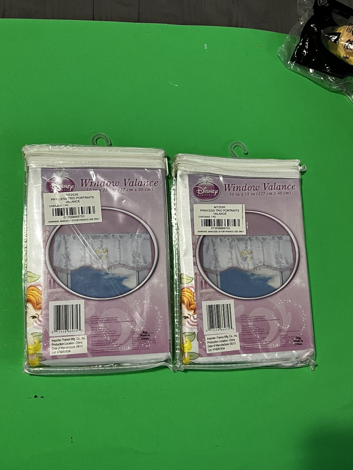 NEW Disney Princess 50" X 18" Window Valance, LOT OF 2 | eBay