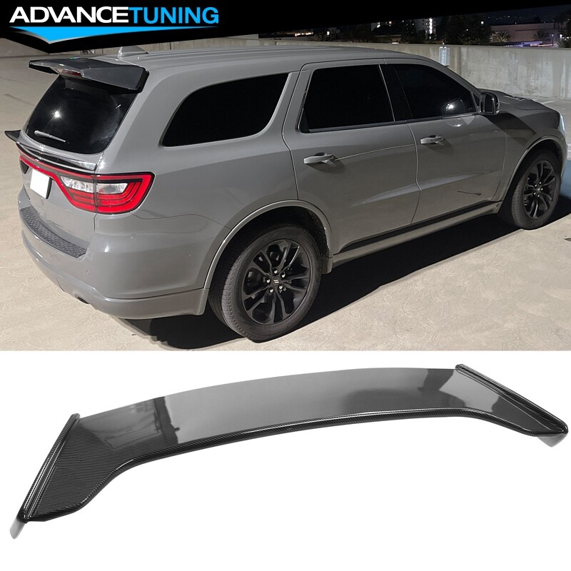 Fits 11-24 Dodge Durango Carbon Fiber Print IKON Style Roof Spoiler ...