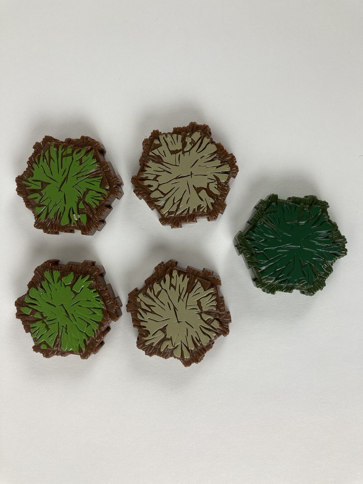 Heroscape Marro Hive + Charos + Evergreen Trees Ruined Wall Terrain ...