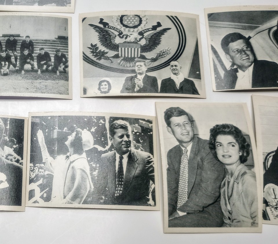 1964 JFK Vintage Topps John F Kennedy Jackie Trading Cards 72 of 77 US ...