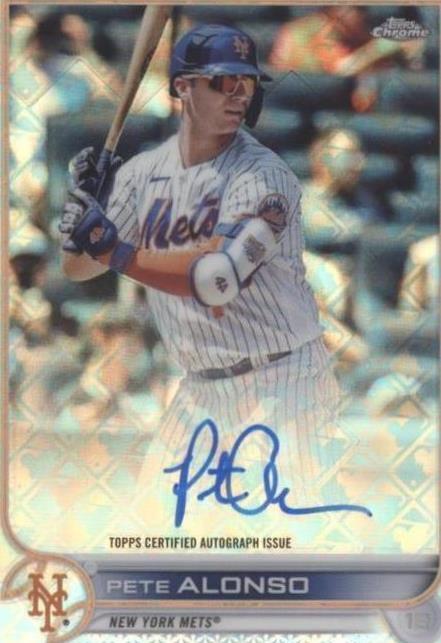 2022 Topps Chrome Logofractor Edition - Chrome Autographs Pete Alonso # ...