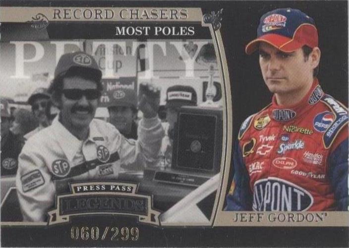 2006 Press Pass Legends - Record Chasers Jeff Gordon, Richard Petty # ...