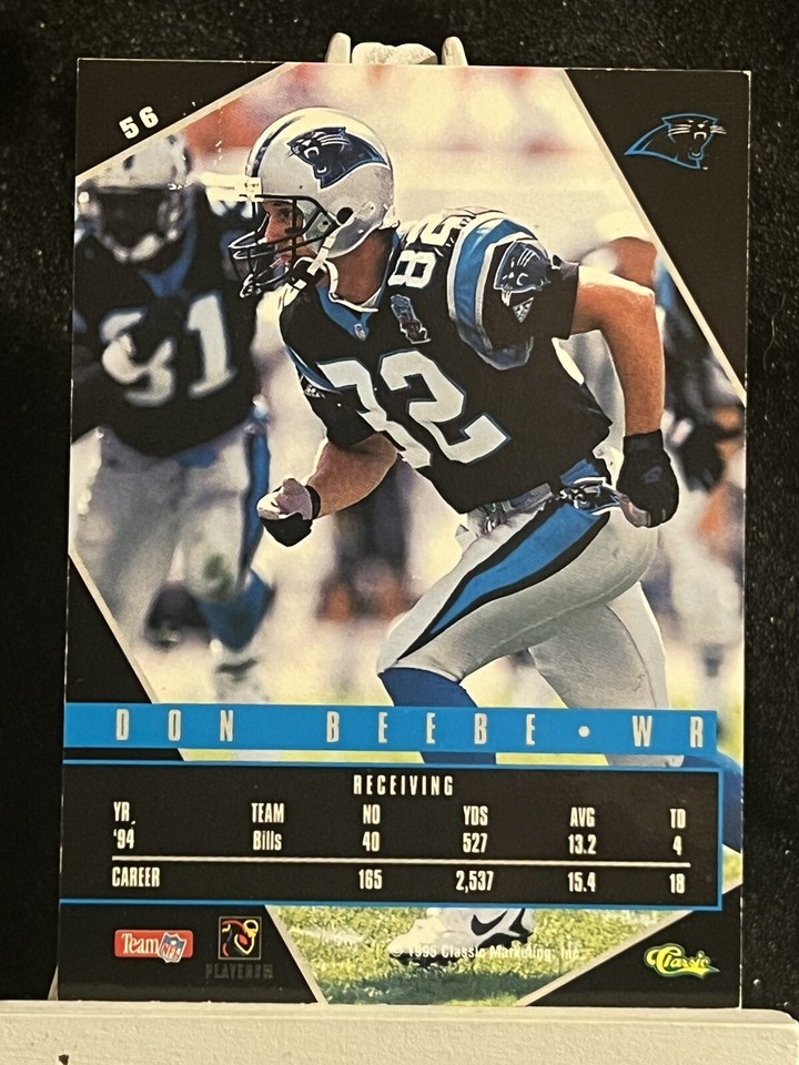1995 Classic Images Live #56 Don Beebe Carolina Panthers Football NFL ...