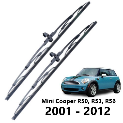 Mini Cooper ('01-'12) Front Windscreen Wiper Blade Set-Pair-18"&18"-R50 ...