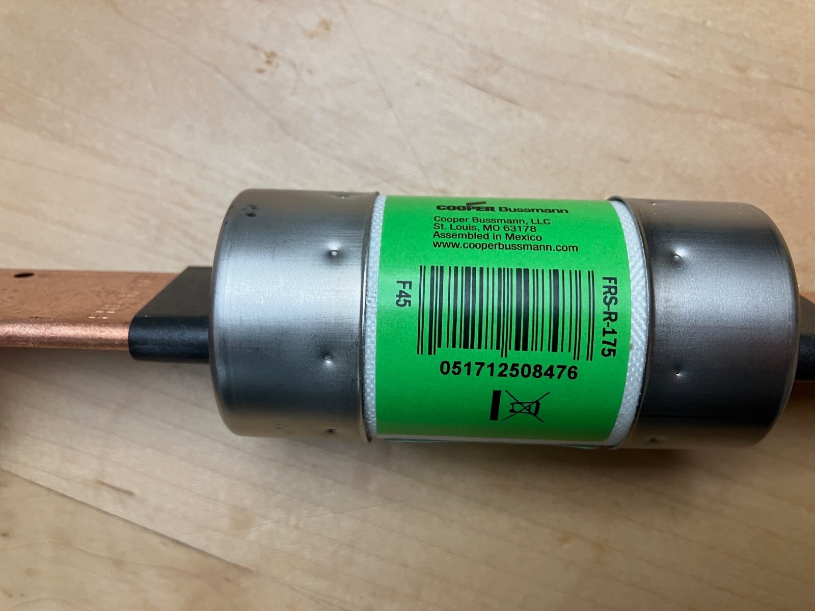 Cooper Bussmann FRS-R-175 Class Rk5 Fusetron Dual Element Fuse - Green ...