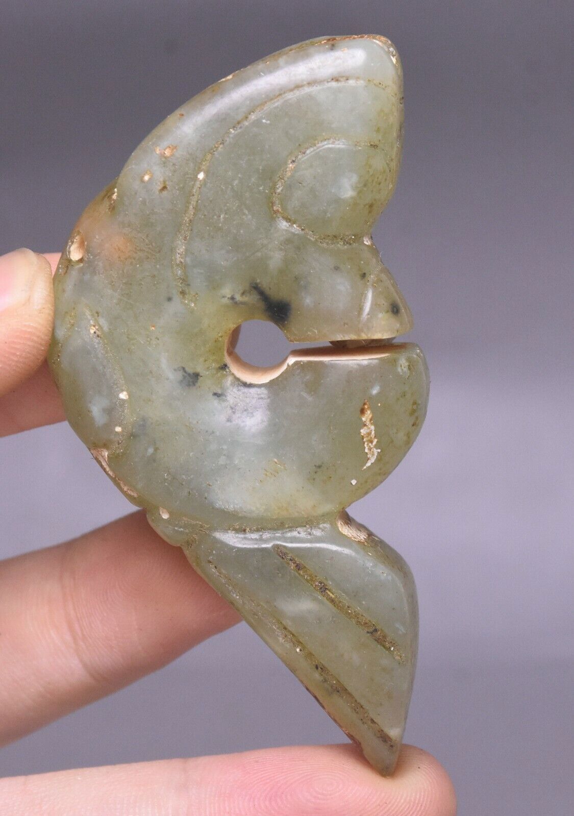 Carve Pig Dragon Hook Gou Amulet Pendant | eBay