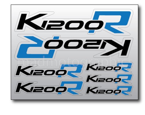 Bmw K1200R motorrad motorcycle decal set premium stickers K1200 R ...
