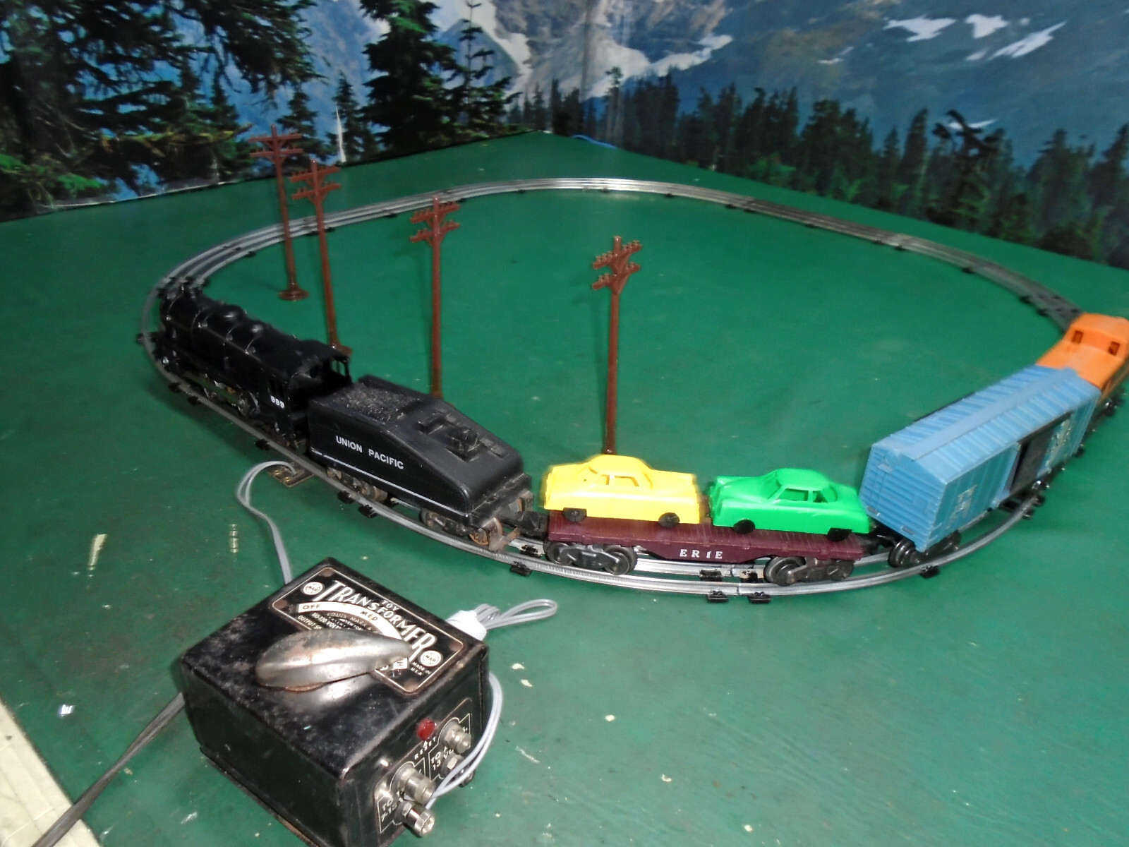 Marx #999 Die-Cast Locomotive and Complete O / O27 5 unit Freight Train ...