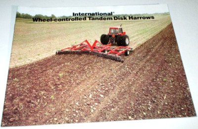 *IH International Wheel-Controlled Tandem Disk Harrows Sales Brochure ...