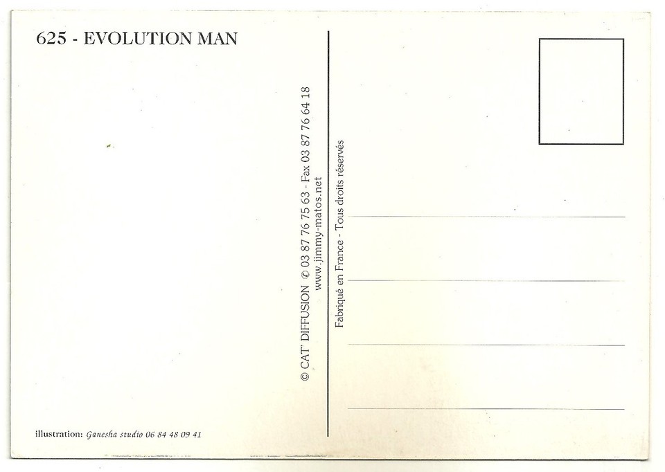 Postcard - RASTA Evolution Man Ref 625 | eBay