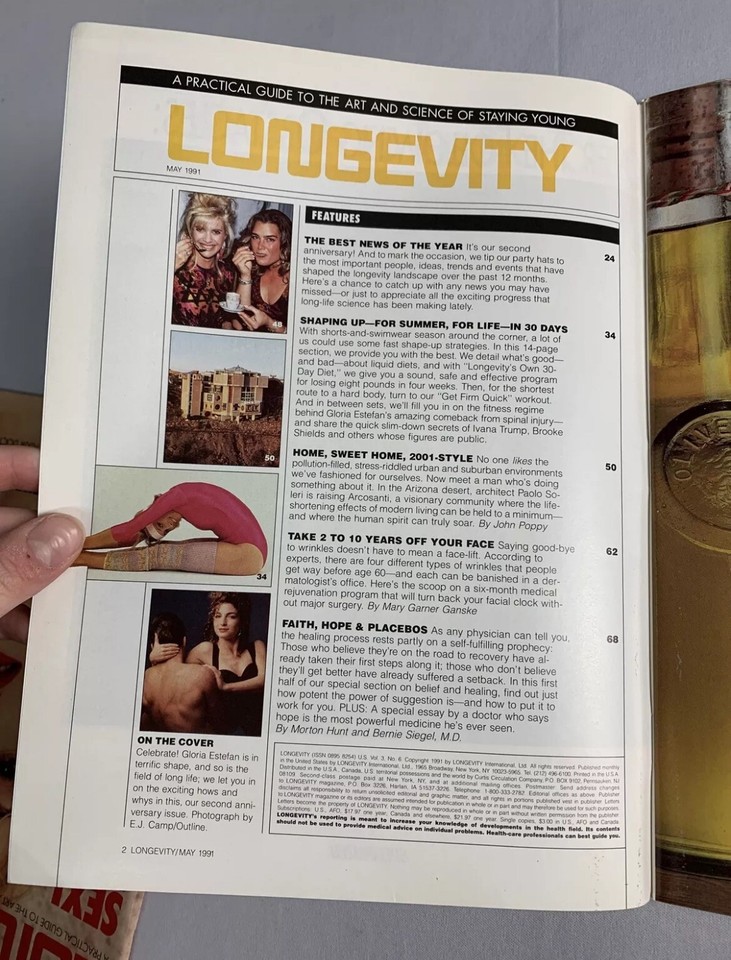 Longevity Magazine May 1991 - Gloria Estefan | eBay