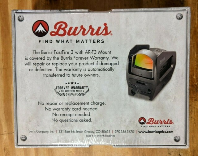 Burris AR-F3 FastFire Red Dot Sight for sale online | eBay