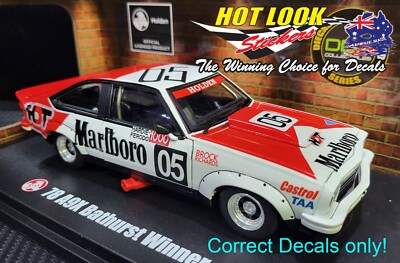 1:24 DDA MARLB0R0 Decals suit Peter Brock 1978 1979 Bathurst winner A9X ...