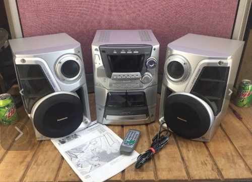 Panasonic SA-AK33 CD Stereo 5-Disc CD Changer, Speakers, Remote, Manuel ...