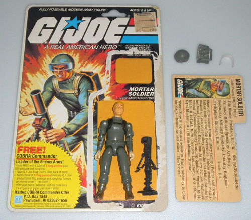 1982 Vintage G.I. GI Joe 3.75 ARAH Short Fuze v1 Straight Arm 100% ...