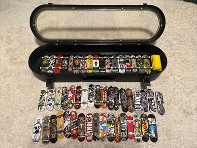 Skateboard Tech Deck Bundle Lot With Carry Case Tony Hawk & Extra Parts | eBay