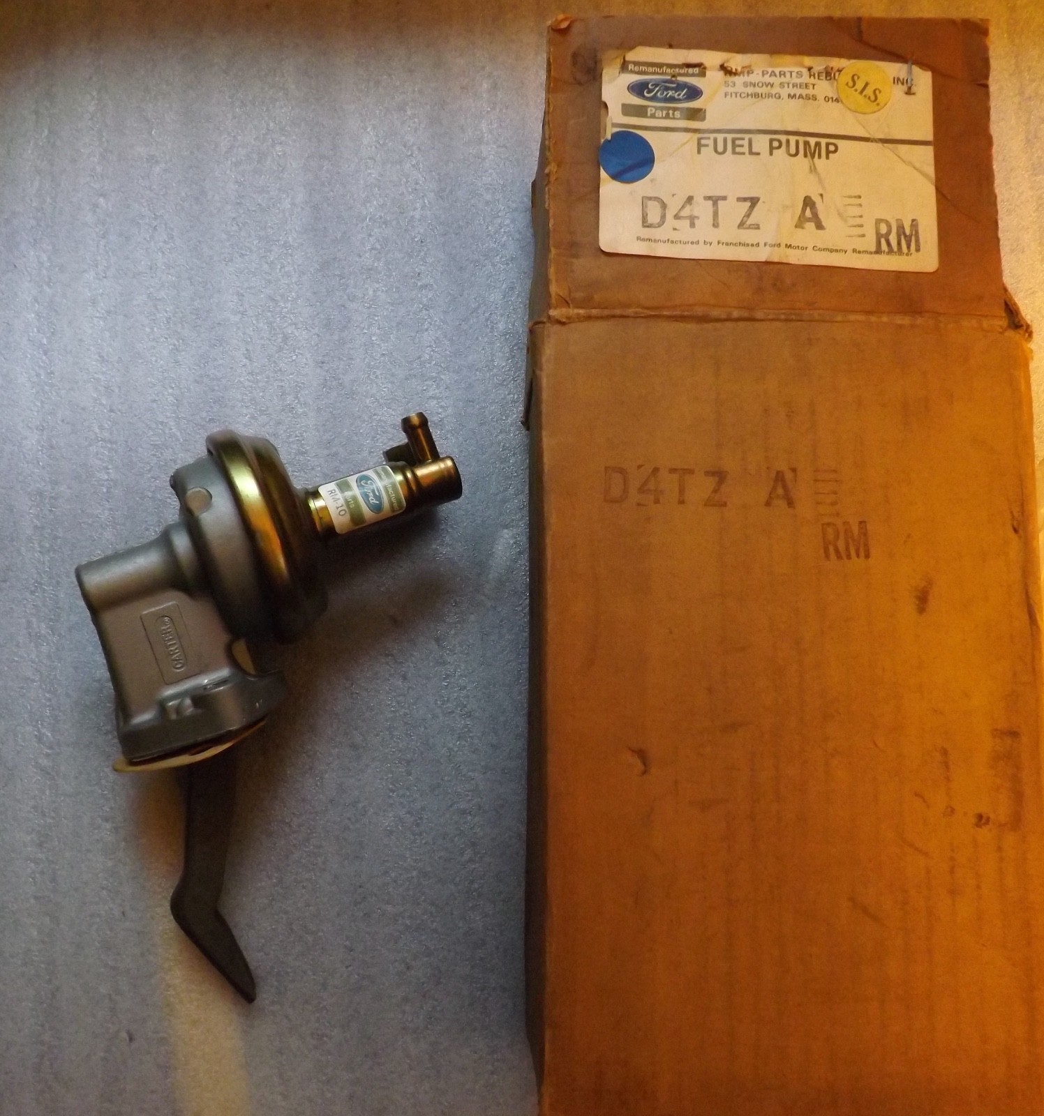 Carter Button Top Fuel Pump 4385 S Ford FE 390 390 GT Core for sale ...