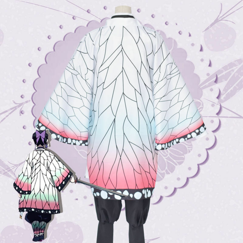 Demon Slayer Kimetsu No Yaiba Kochou Shinobu Kimono Cosplay Costume ...