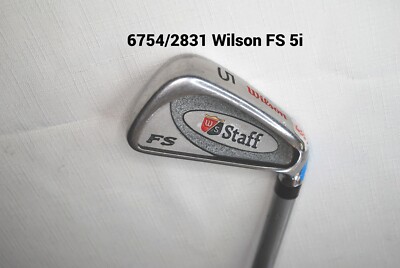 #6557 RH VINTAGE Wilson Staff Fat Shaft 5 iron w/Fat Shaft Graphite ...