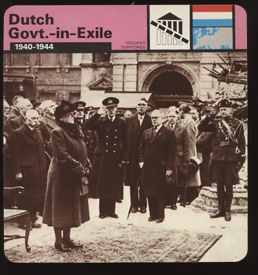 Dutch Govt. In Exile Edito Service Card Second World War II Occupation ...