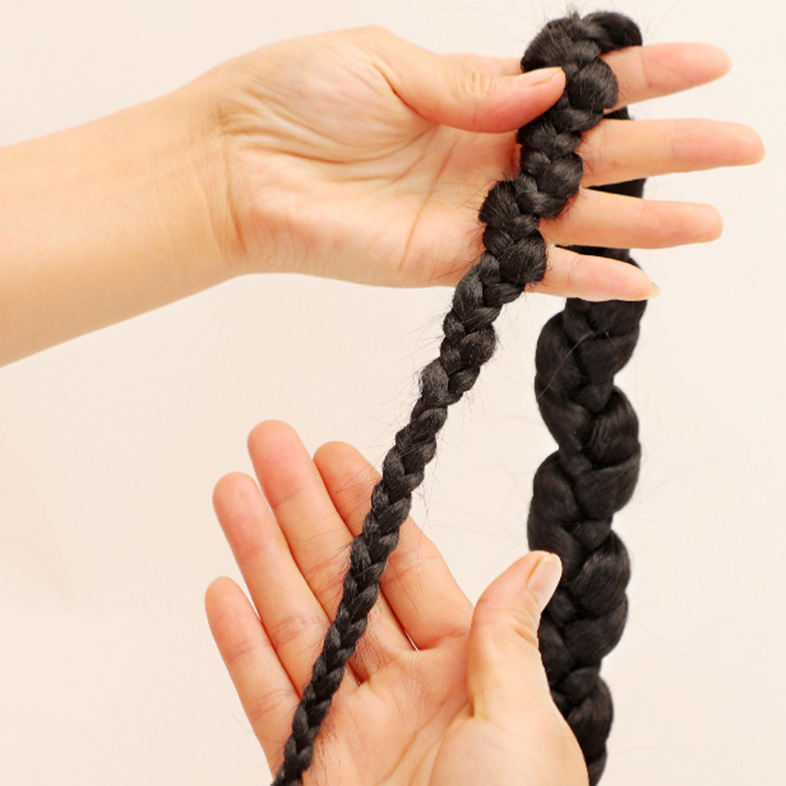 Twist Braid Wig Natural Hairs Styling Euro-american Style Boxer Braid ...