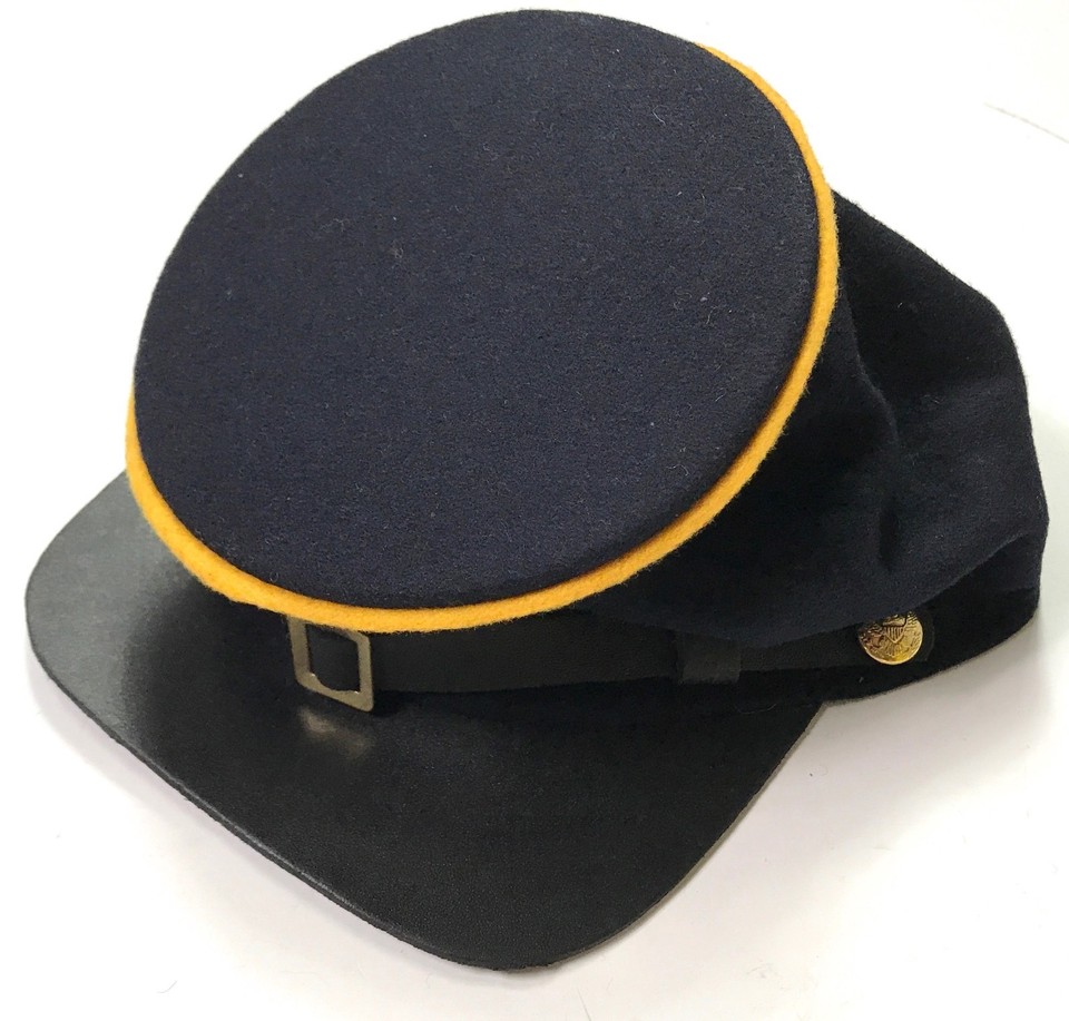 CIVIL WAR US UNION BLUE WOOL CAVALRY FORAGE CAP HAT-SMALL | eBay